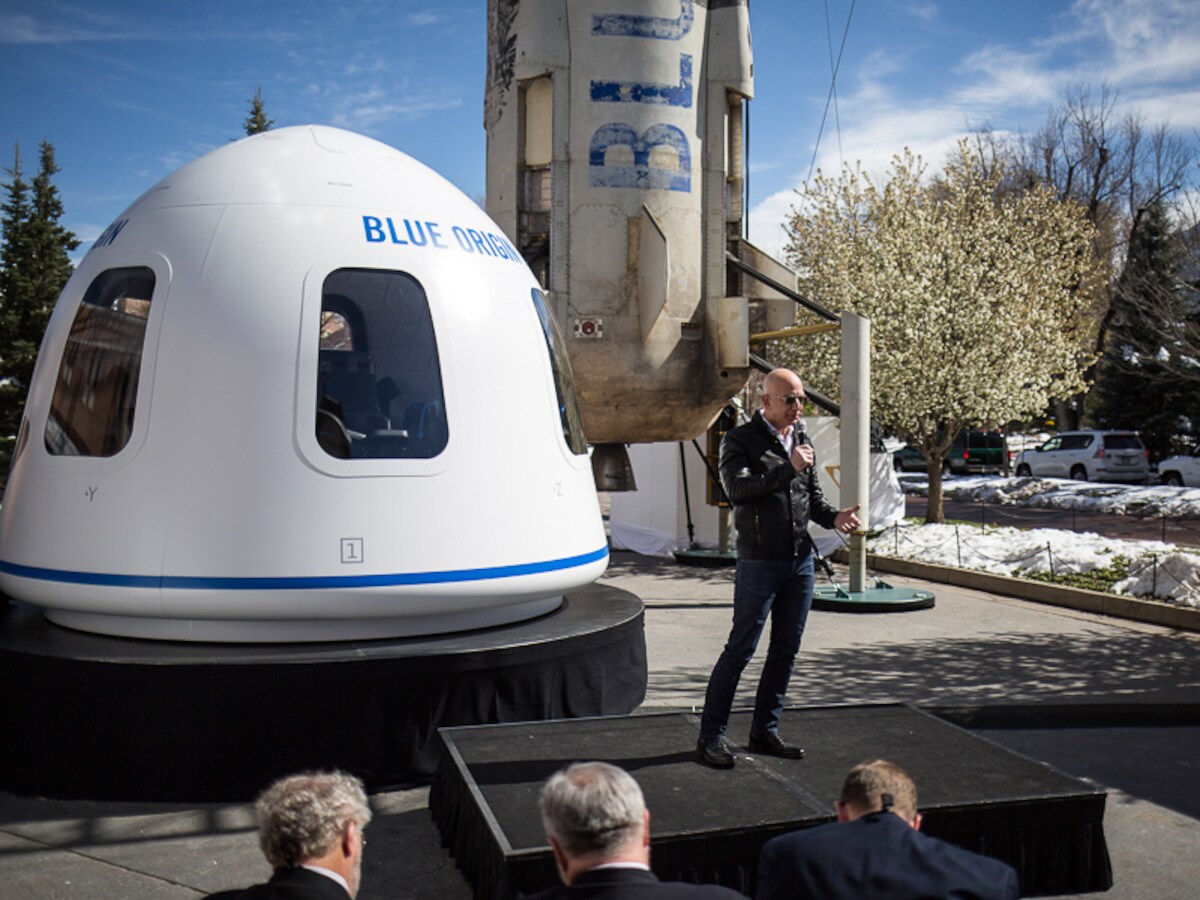 Jeff Bezos launches to space, aiming to reignite his rocket company's ...
