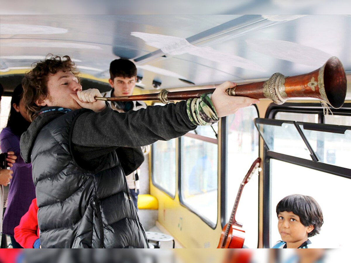 Music on wheels: Musical bus gives kids in London access to instruments