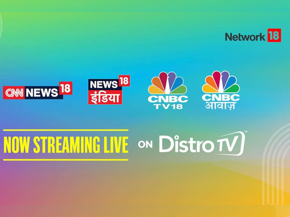 Network18 and DistroTV announce partnership to stream channels live and ...