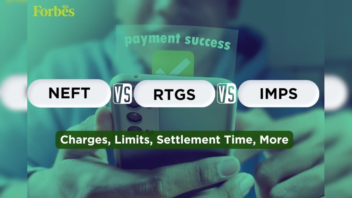 NEFT vs RTGS vs IMPS payment systems comparison: Charges, settlement ...