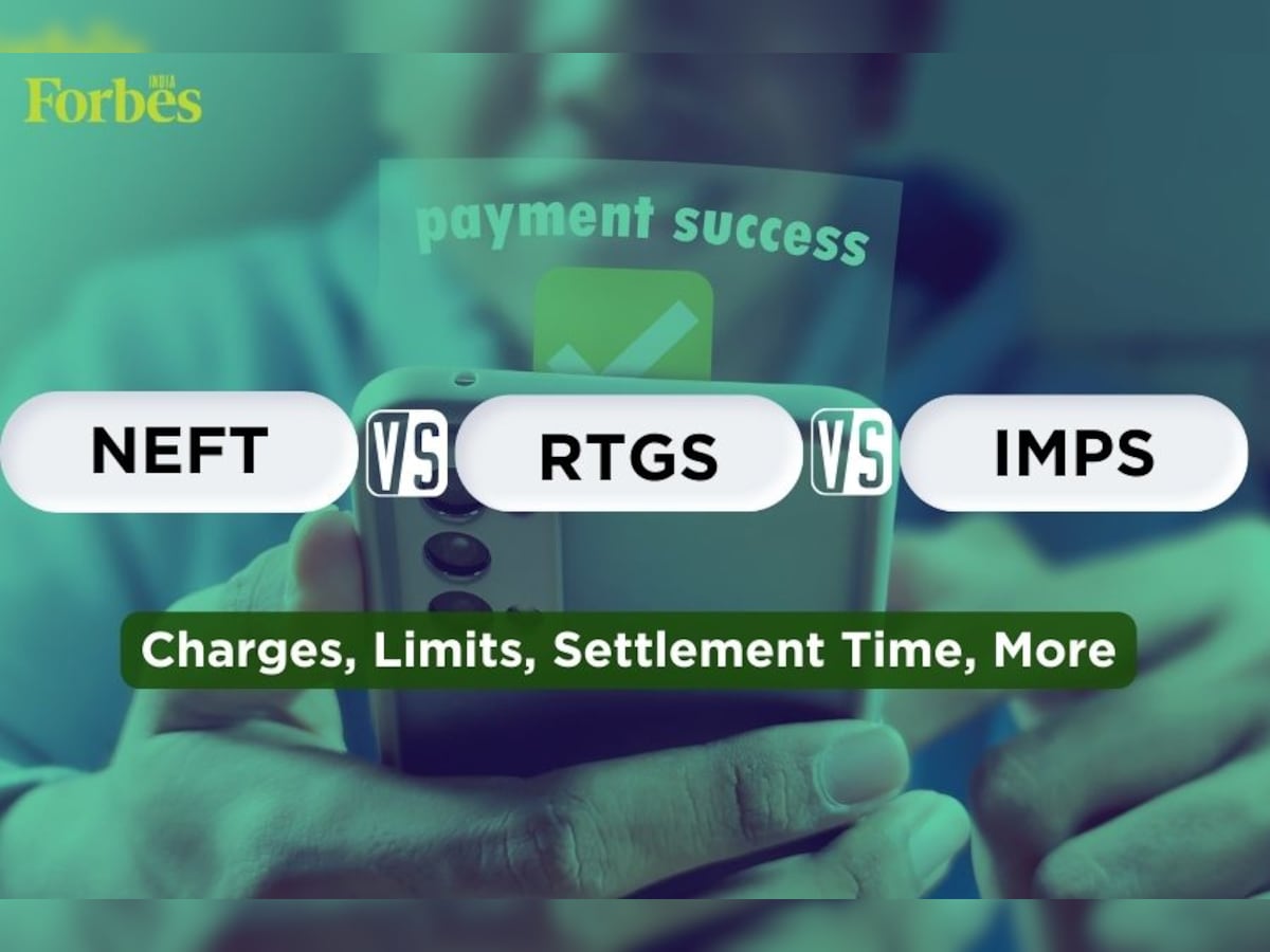 NEFT vs RTGS vs IMPS payment systems comparison: Charges, settlement ...