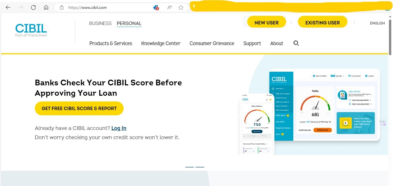 How to check your credit score| How to Get Free CIBIL Score Report for ...