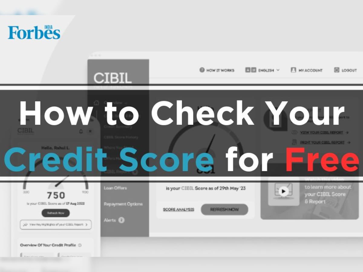 How to check your credit score| How to Get Free CIBIL Score Report for ...