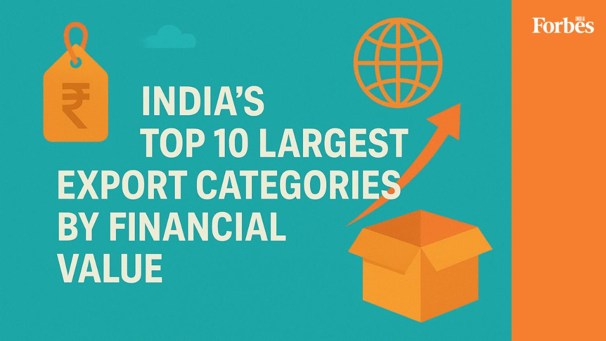India's Top 10 largest export categories by financial value