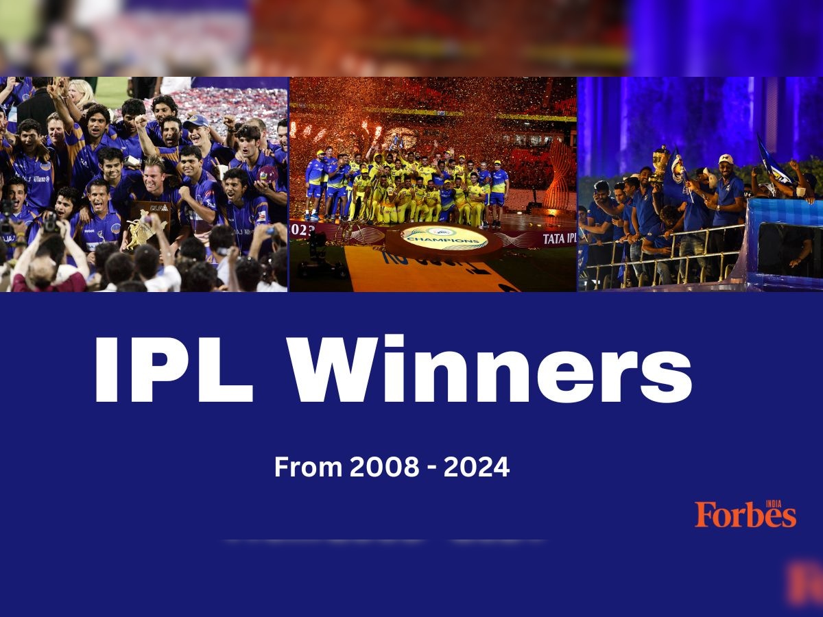 Indian Premier League winners from 2008 to 2024 | Full list of IPL ...