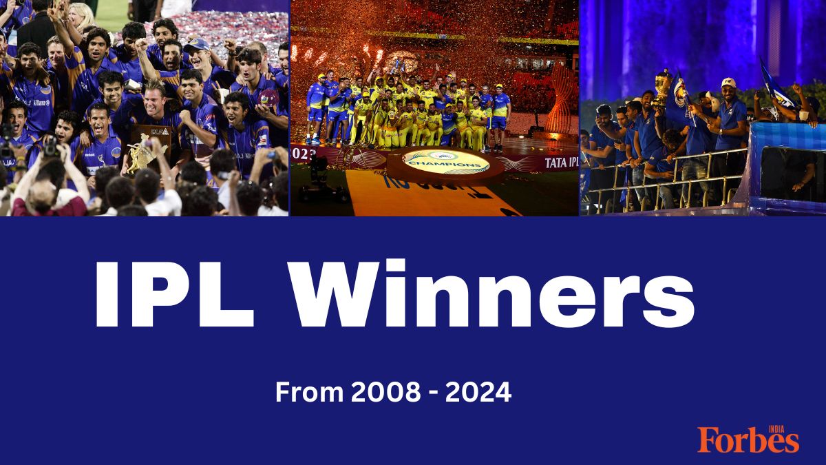 Indian Premier League winners from 2008 to 2024 | Full list of IPL ...