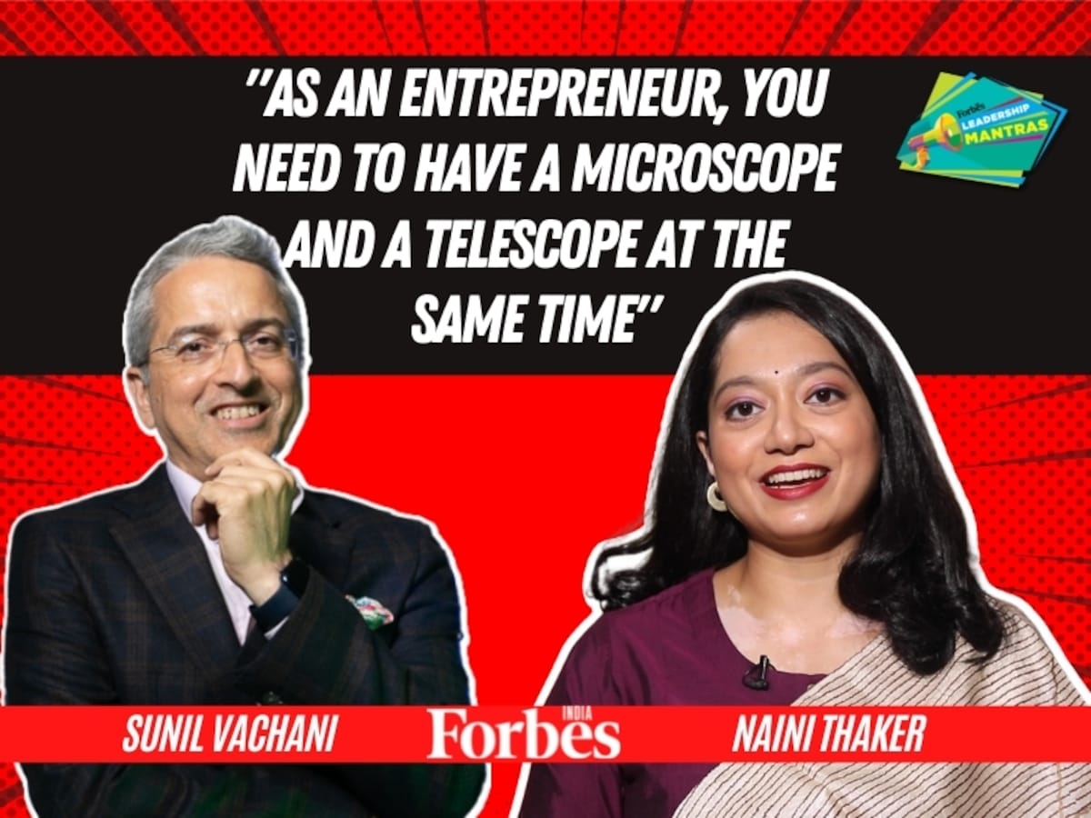 'As an entrepreneur, you need to have a microscope and a telescope at ...