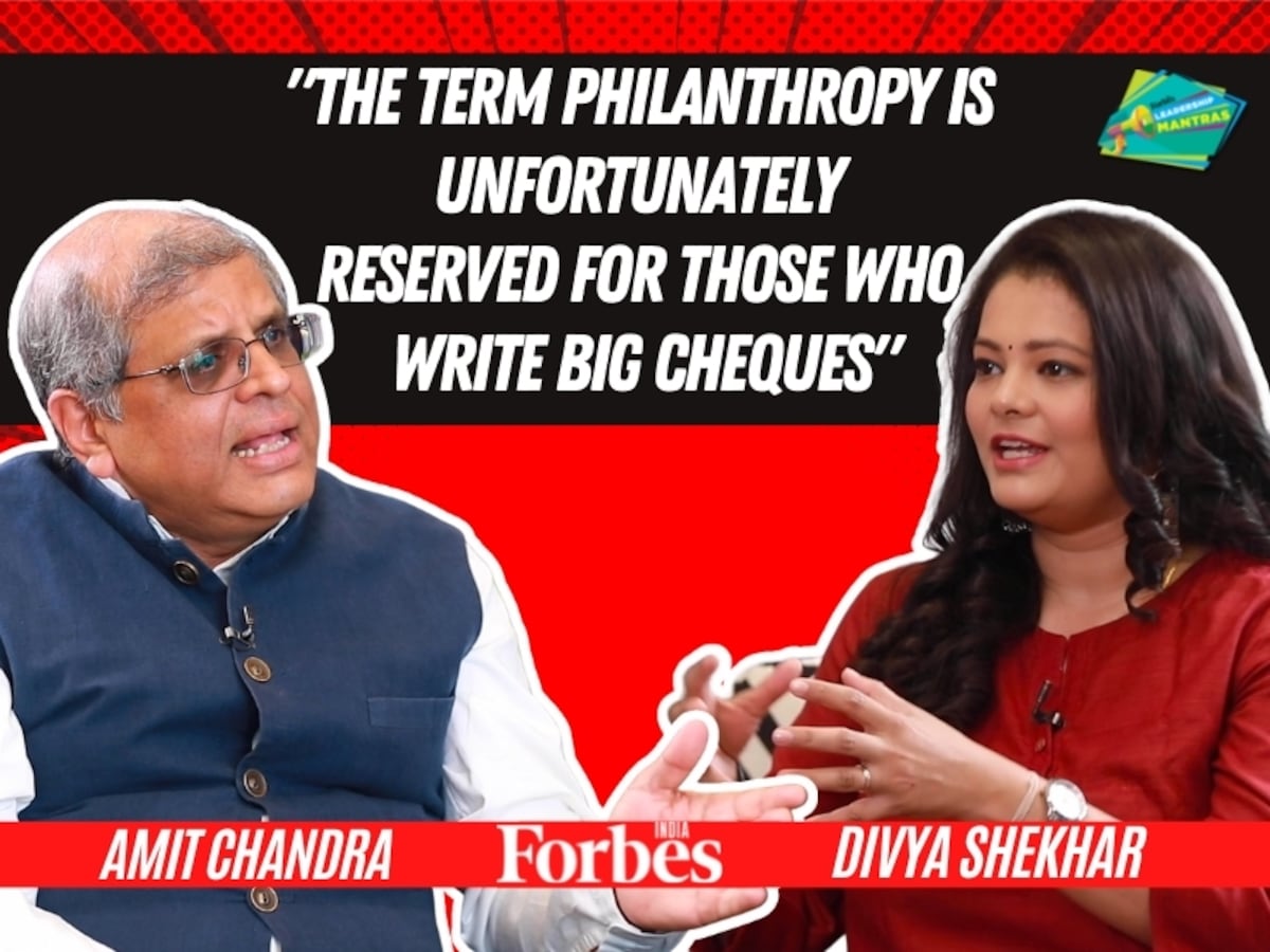 'Philanthropy is a term unfortunately reserved for those who write big ...